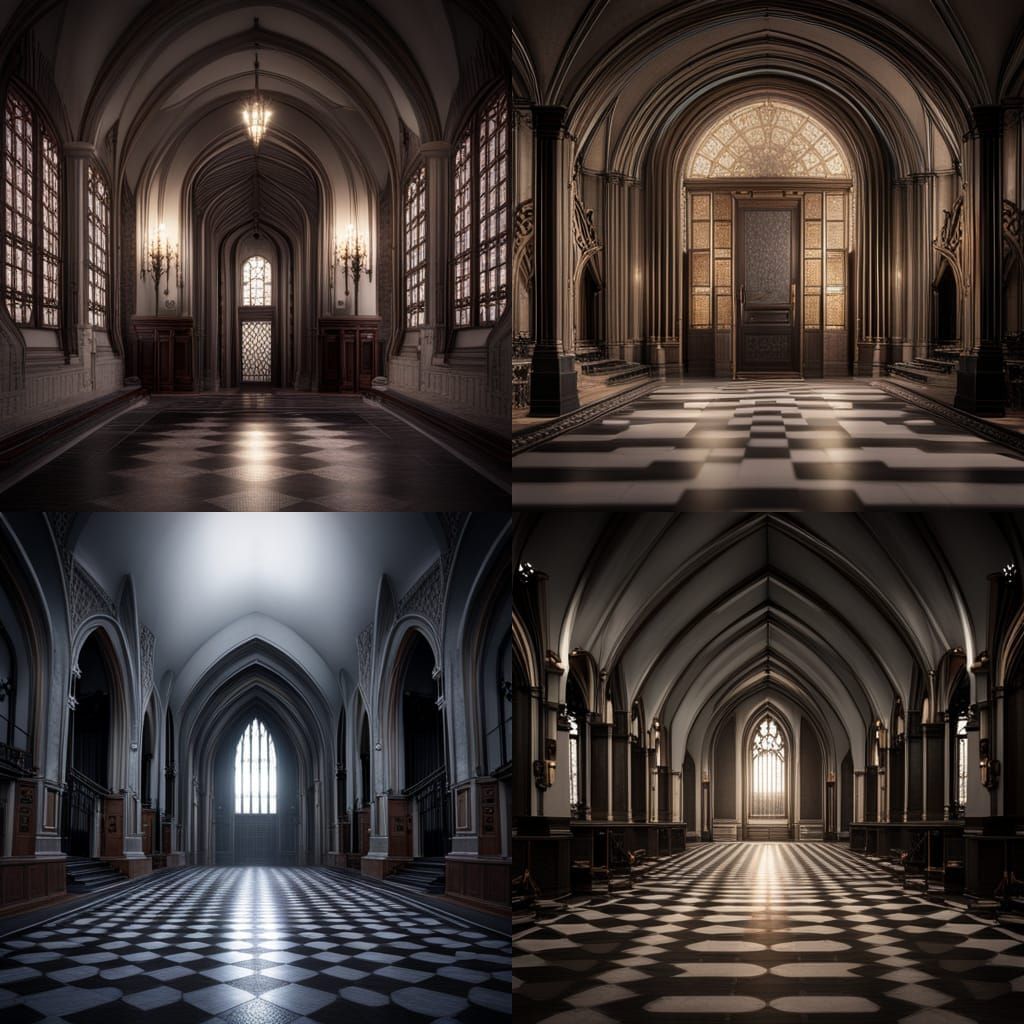 artificial darkness, 3d resolution cinema 4d realistic gothic style ...