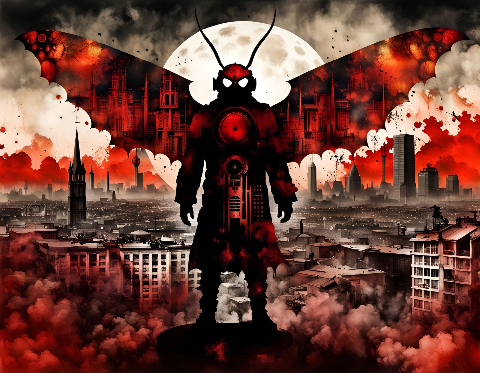 mothman - AI Generated Artwork - NightCafe Creator