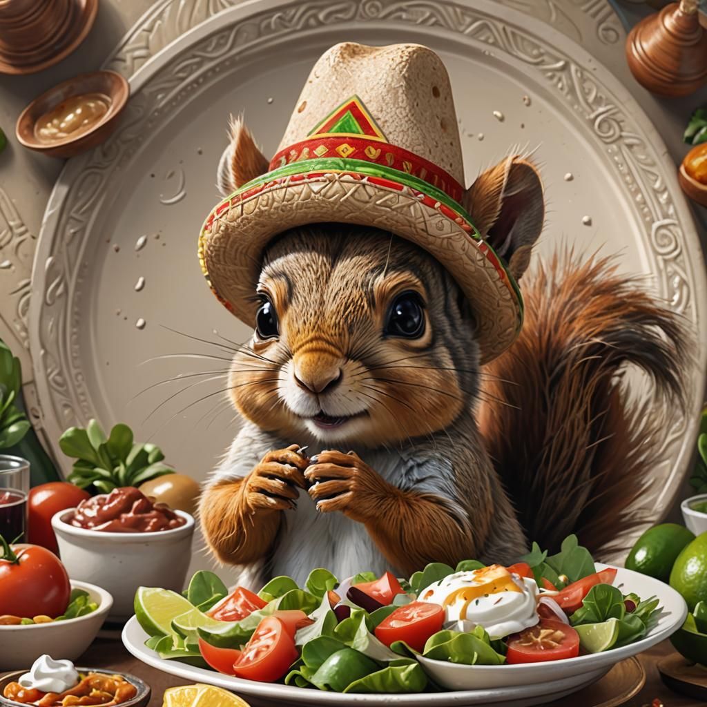 The Mexican Squirrel. - AI Generated Artwork - NightCafe Creator