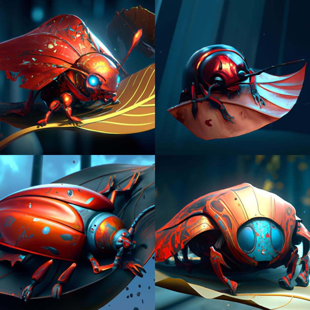 Friendly woodland bugs - AI Generated Artwork - NightCafe Creator