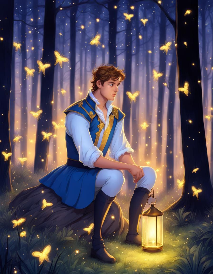 Prince Charming in the Forest - AI Generated Artwork - NightCafe Creator