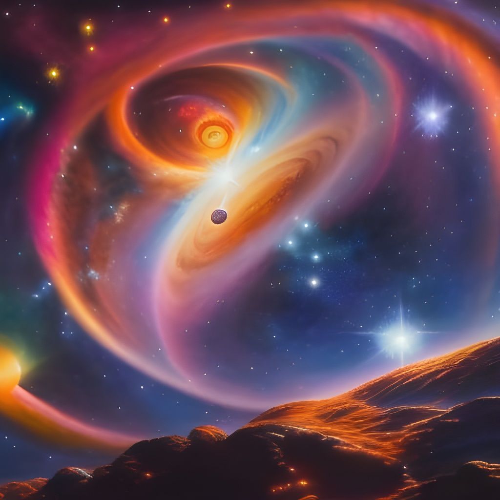 A glimpse at the universe - AI Generated Artwork - NightCafe Creator