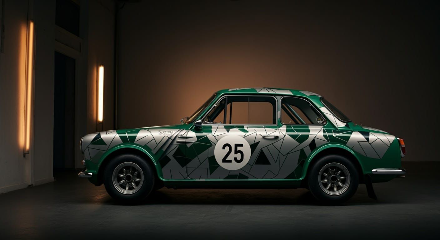 Retro-Futuristic WRC Rally Car in Elegance - AI Art
