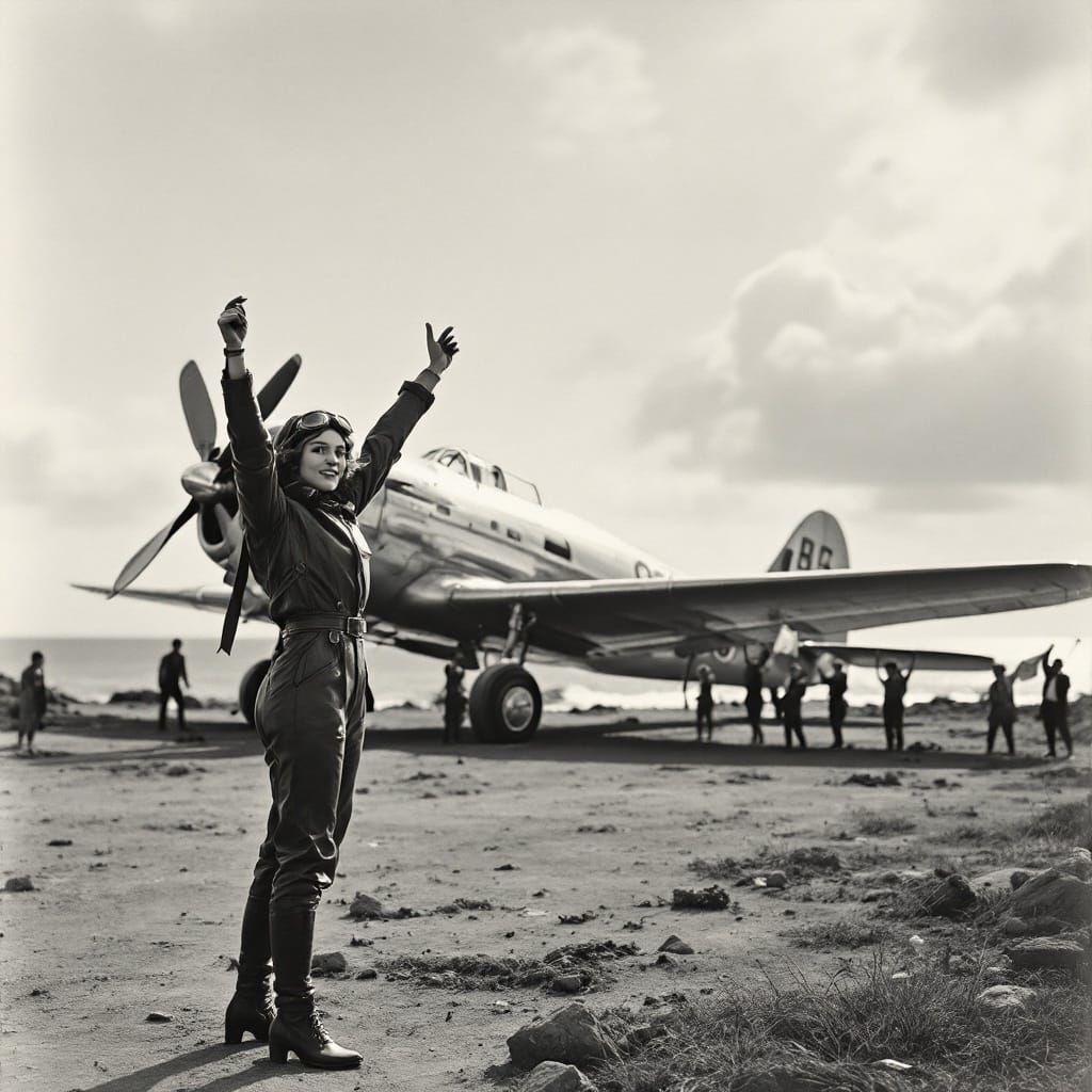Amelia Earhart ... Successfully landed on Howland Island