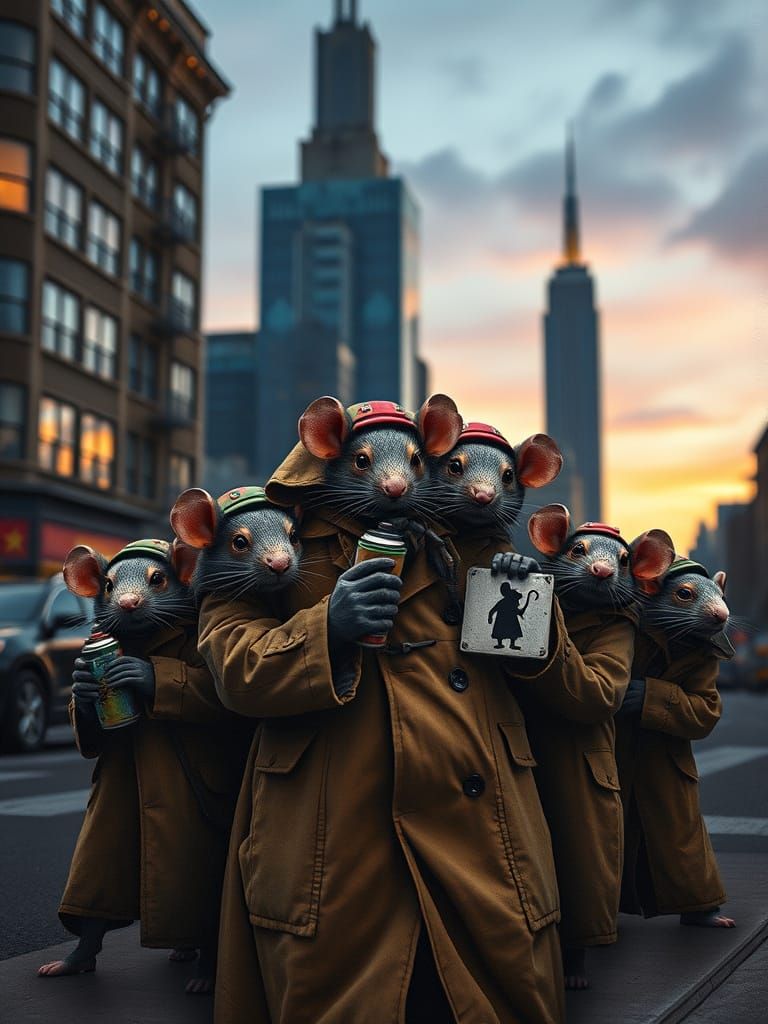 Have You Seen This Mouse? - Mice Pay Homage to Street Art Ic...