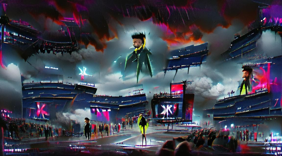 The Weeknd Concert At Gillette Stadium 8k resolution concept art - AI ...