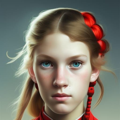 Cute Girl - AI Generated Artwork - NightCafe Creator