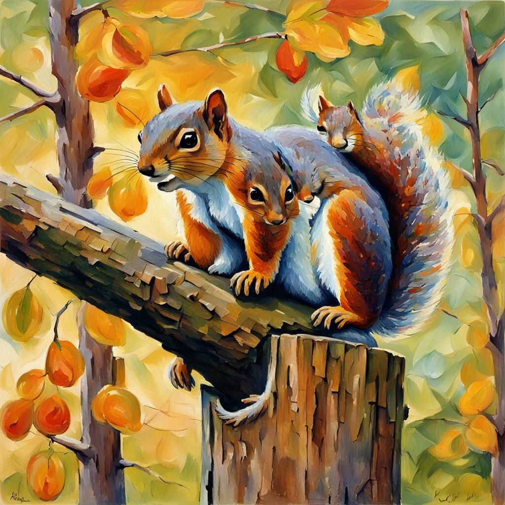 The virus did weird things to the squirrels - AI Generated Artwork - NightCafe Creator