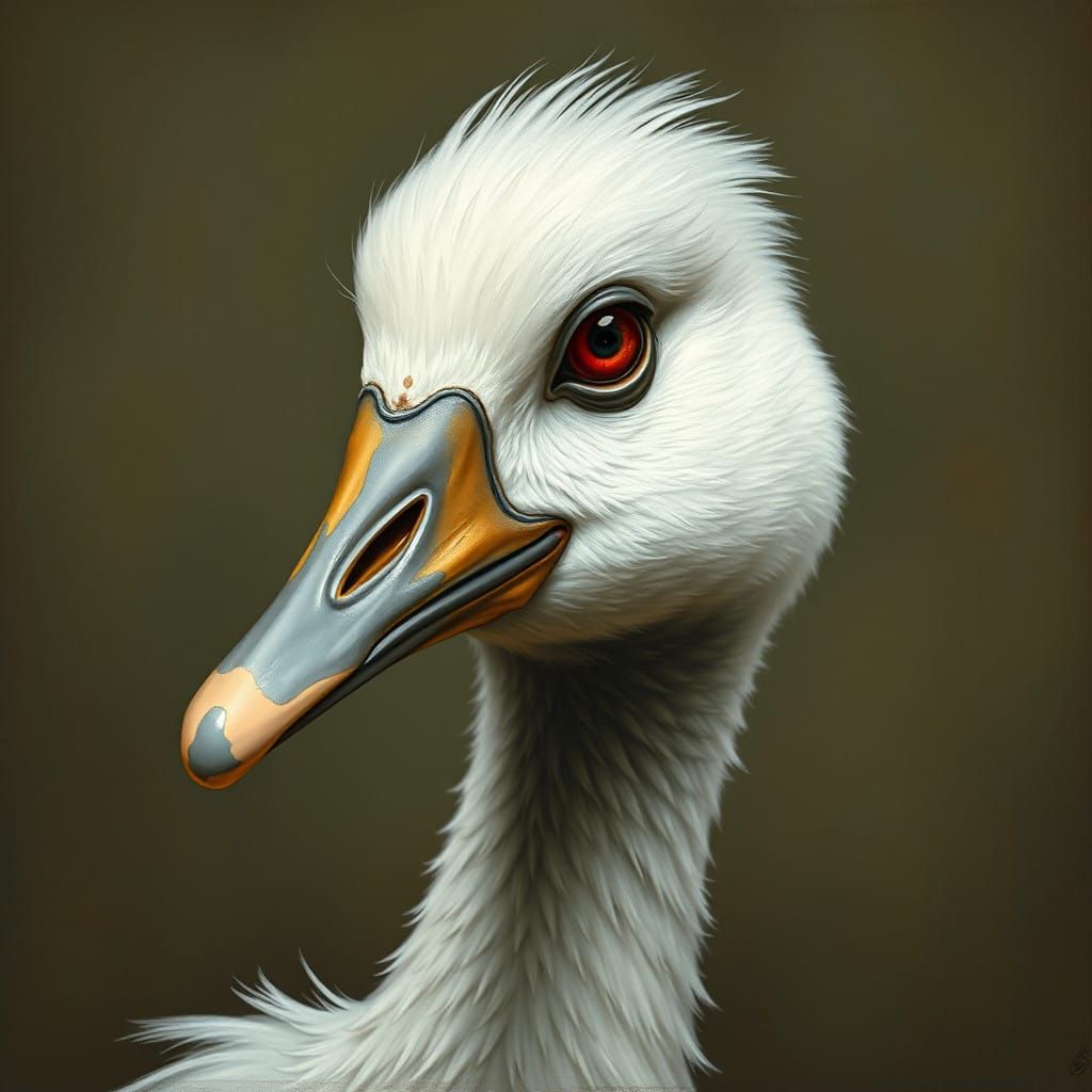 Grumpy Goose - Chaos Goose in Modern Lowbrow Surrealism