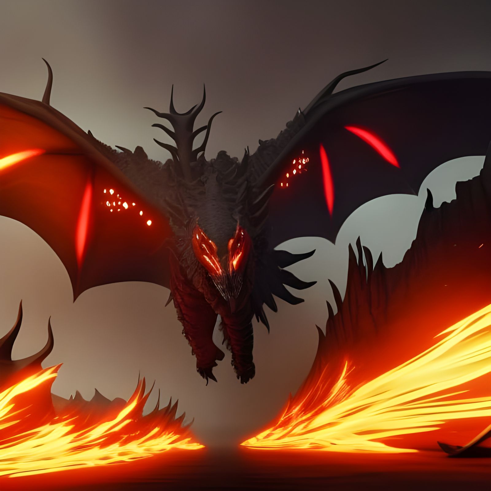 Hellfire and Haze - AI Generated Artwork - NightCafe Creator