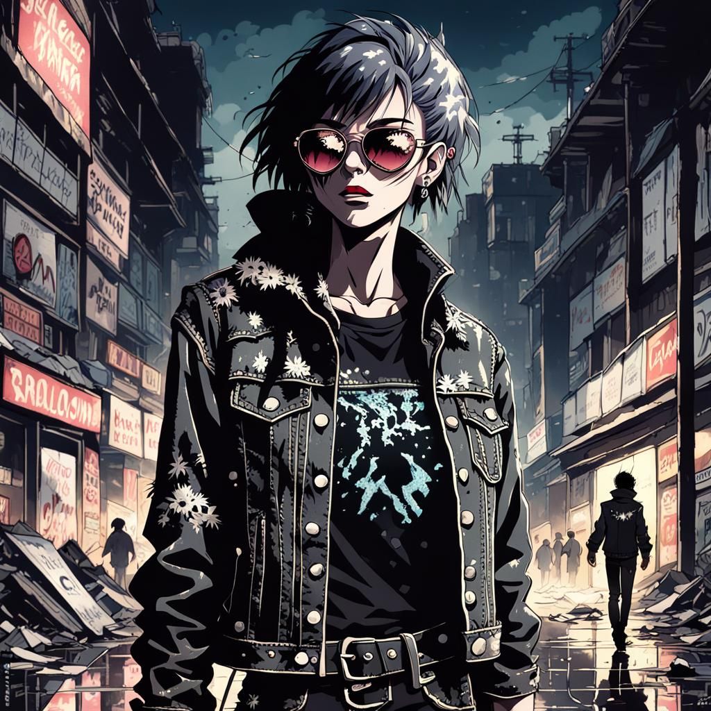 Chill Anime Punk - AI Generated Artwork - NightCafe Creator