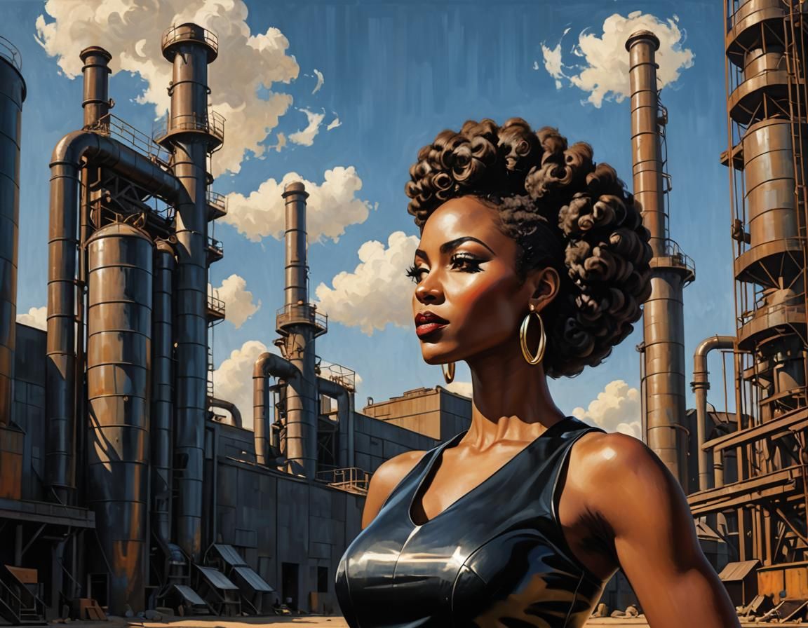 Brutalist Bombshell - AI Generated Artwork - NightCafe Creator