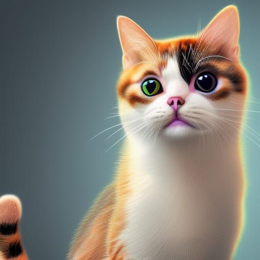 cute cat - AI Generated Artwork - NightCafe Creator