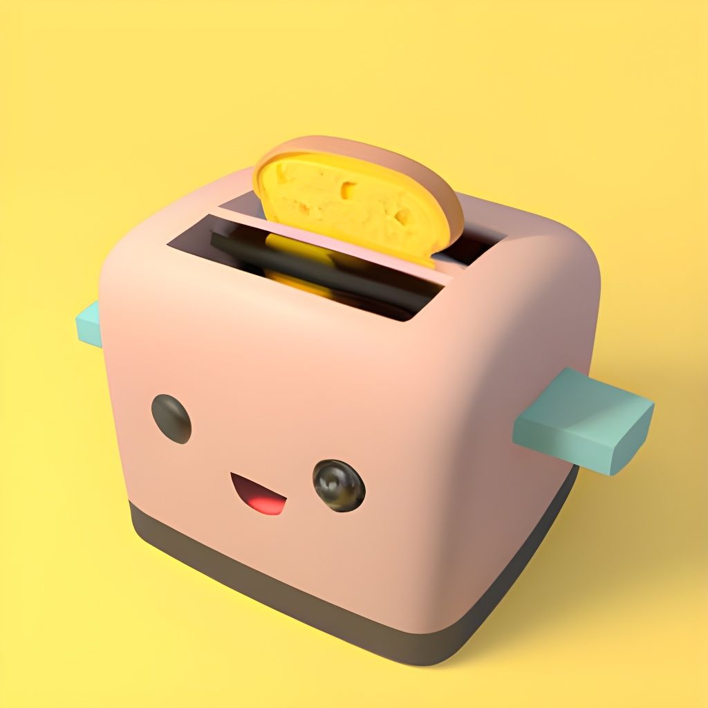 Happy Toaster - AI Generated Artwork - NightCafe Creator