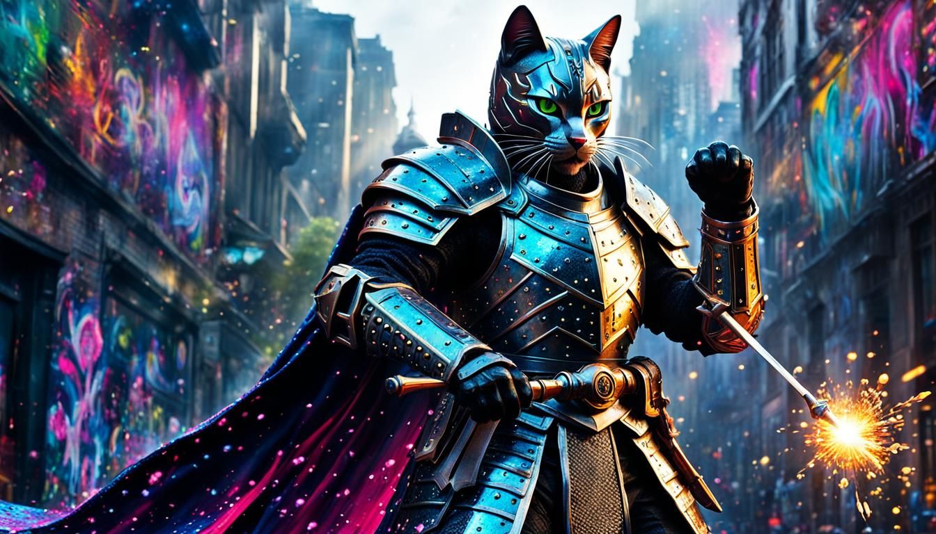 Knight cat - AI Generated Artwork - NightCafe Creator