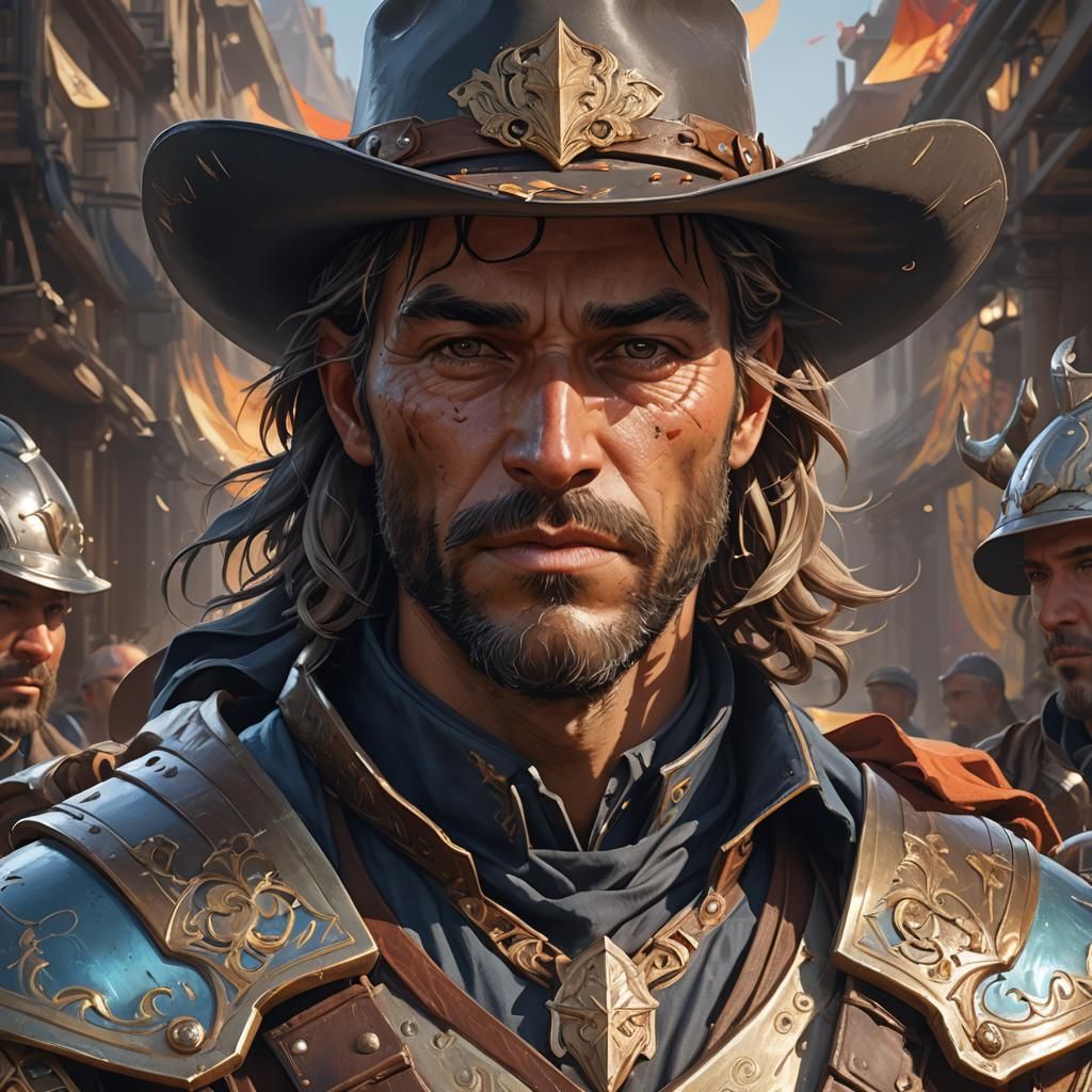 Cowboy Knight - AI Generated Artwork - NightCafe Creator