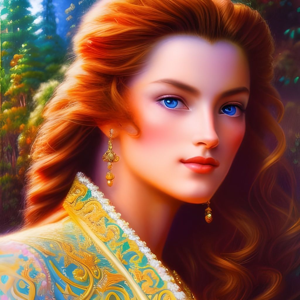 Beautiful redhead - AI Generated Artwork - NightCafe Creator