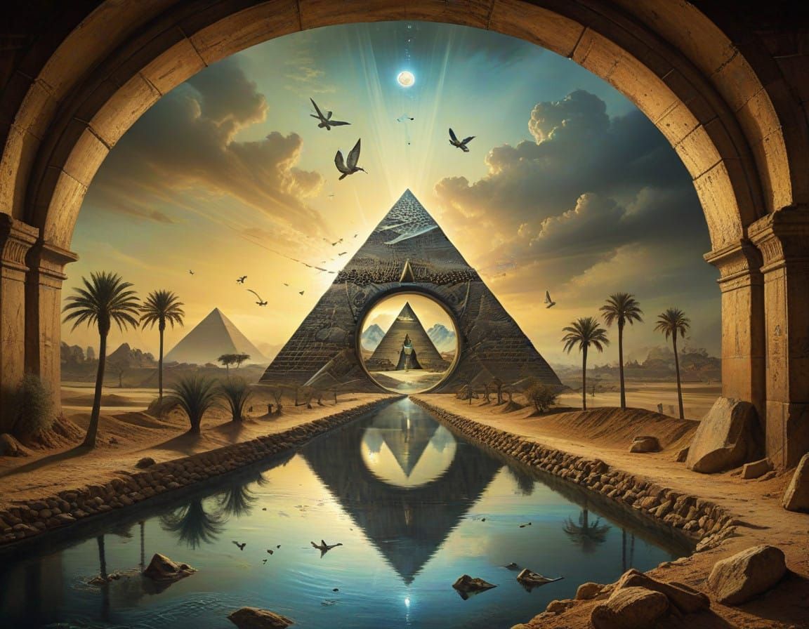 Esao Andrews, Salvador Dali, double exposure, digital collage ...