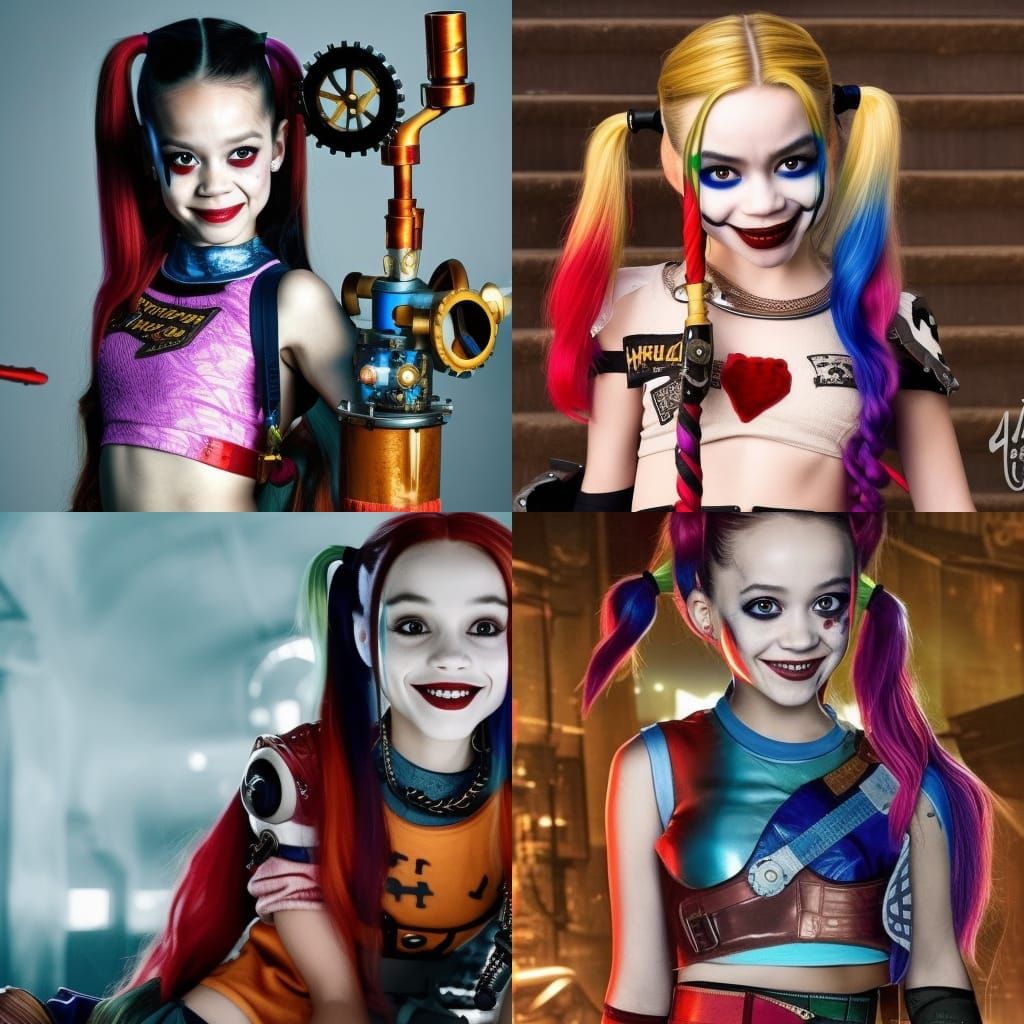 Lil Harley Quinn - AI Generated Artwork - NightCafe Creator