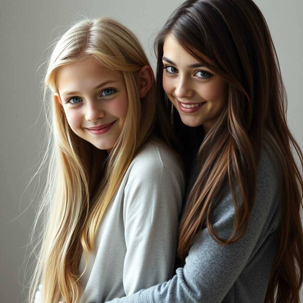 besties!!! - Two Teenage Girls Share a Warm and Intimate Mom...