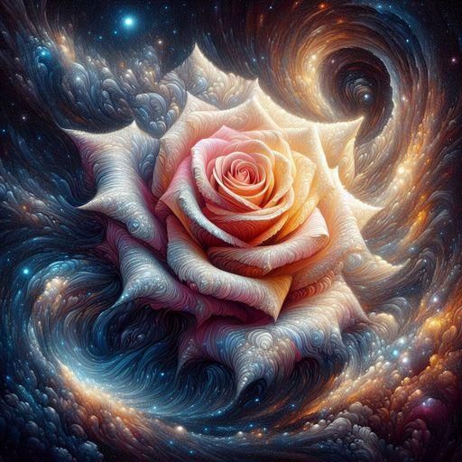 Cosmic Rose - AI Generated Artwork - NightCafe Creator