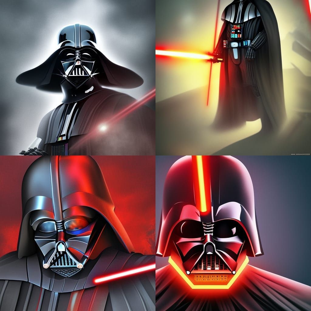 Darth Vader as a daemon - AI Generated Artwork - NightCafe Creator