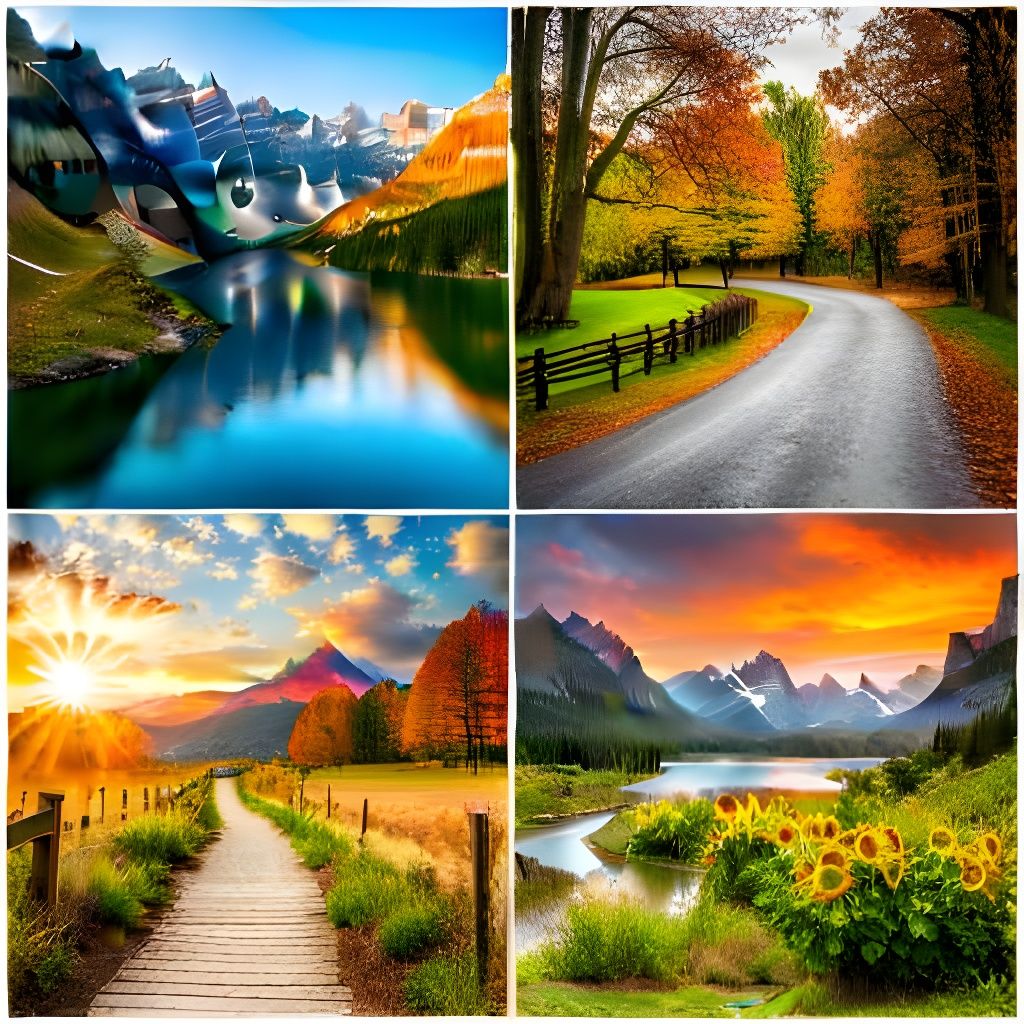 Four Seasons - AI Generated Artwork - NightCafe Creator