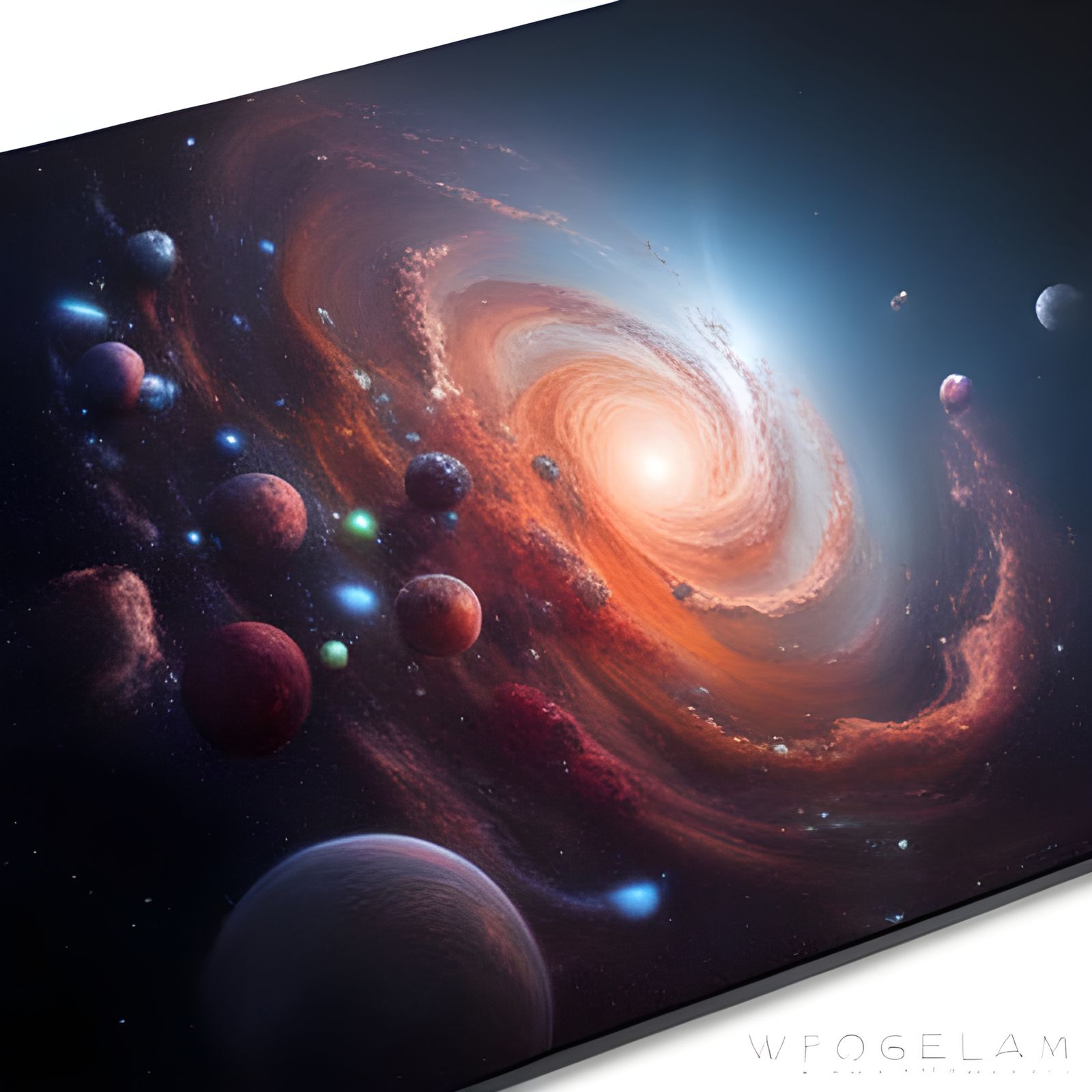 Galaxy Collapsing in Black Hole - AI Generated Artwork - NightCafe Creator