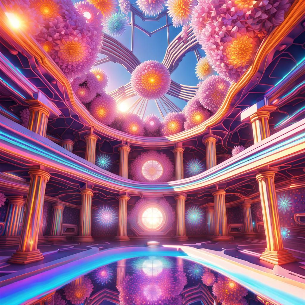 Cosmic Alchemist Temple - AI Generated Artwork - NightCafe Creator