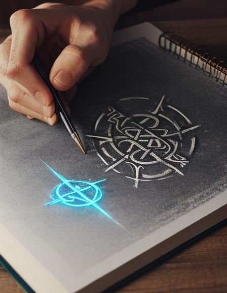 Night Magical runes writing - AI Generated Artwork - NightCafe Creator