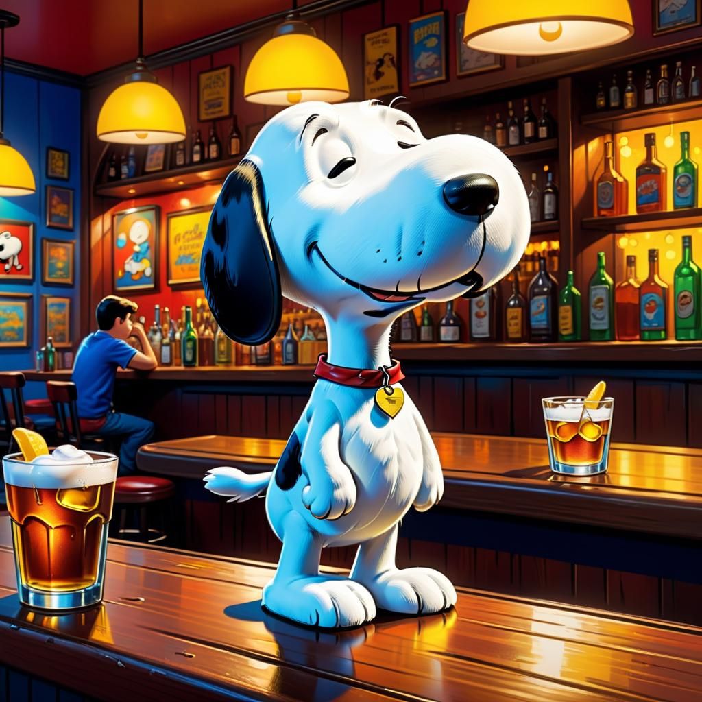 Snoopy is Tore Up - AI Generated Artwork - NightCafe Creator