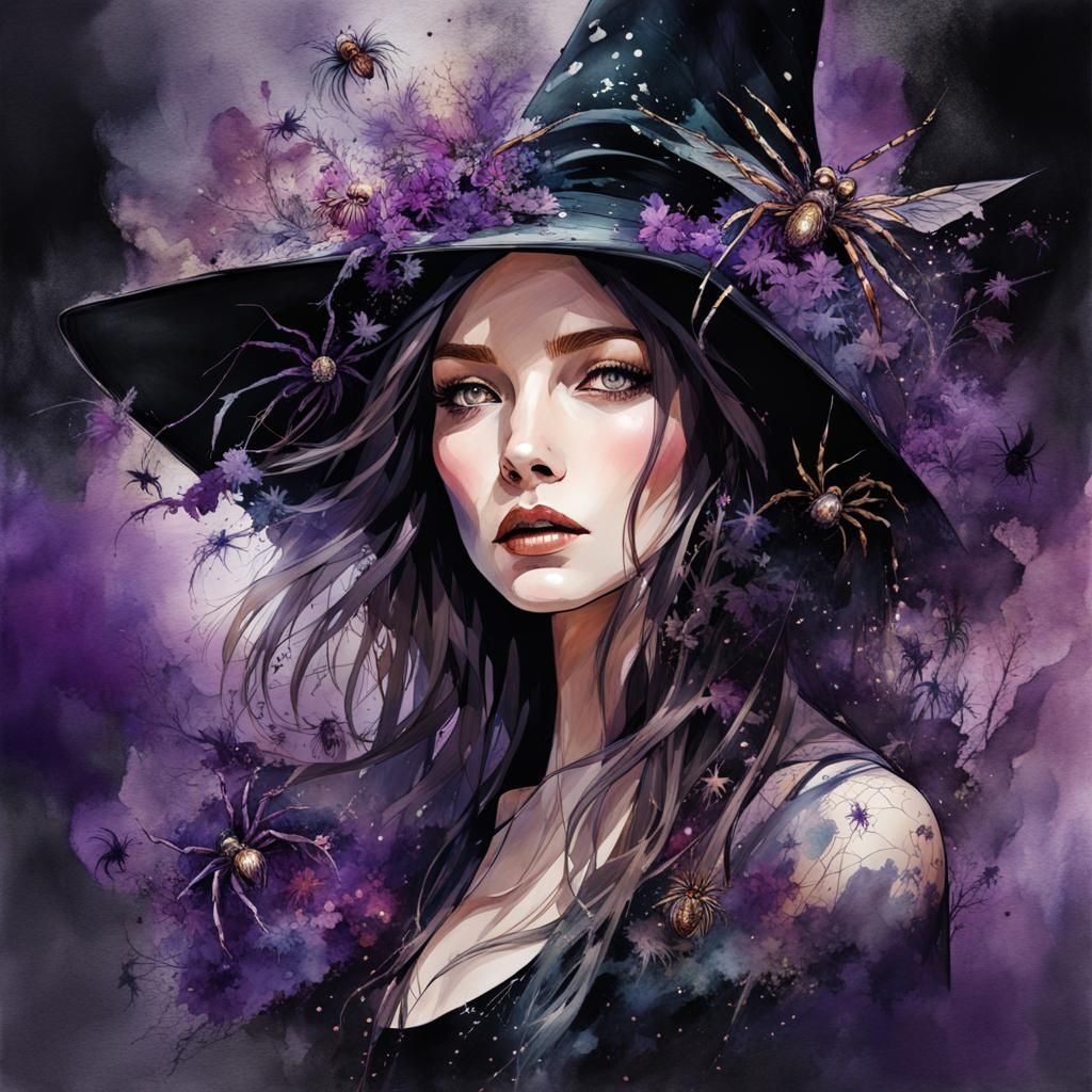 Spider Witch - AI Generated Artwork - NightCafe Creator