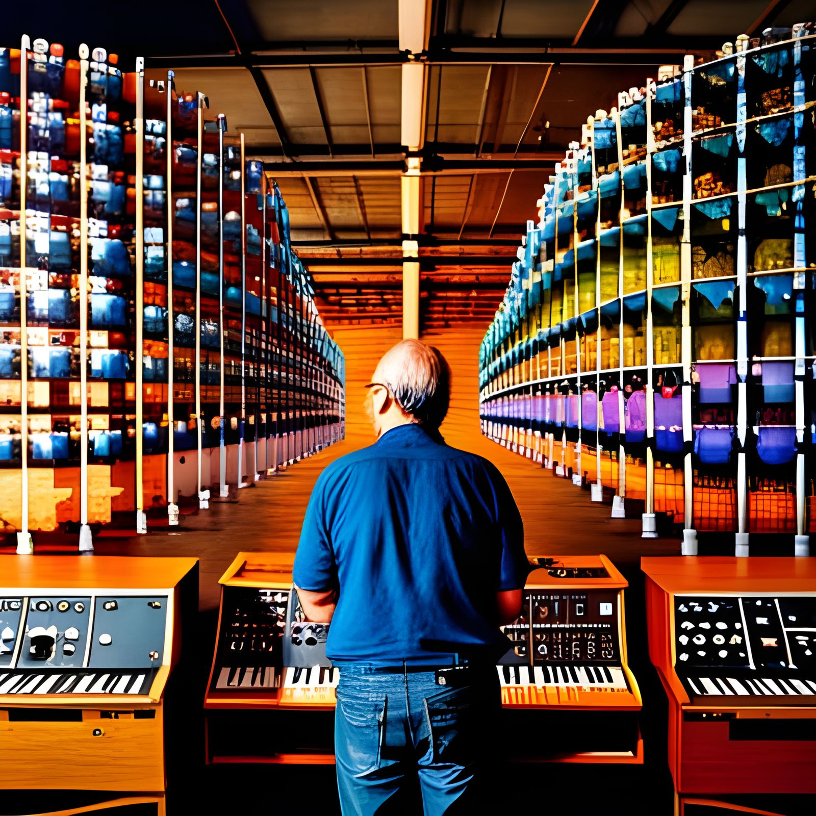 Modular Synthesizer Artist - AI Generated Artwork - NightCafe Creator