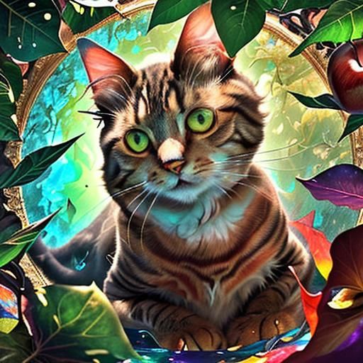 Magic tabby cat - AI Generated Artwork - NightCafe Creator