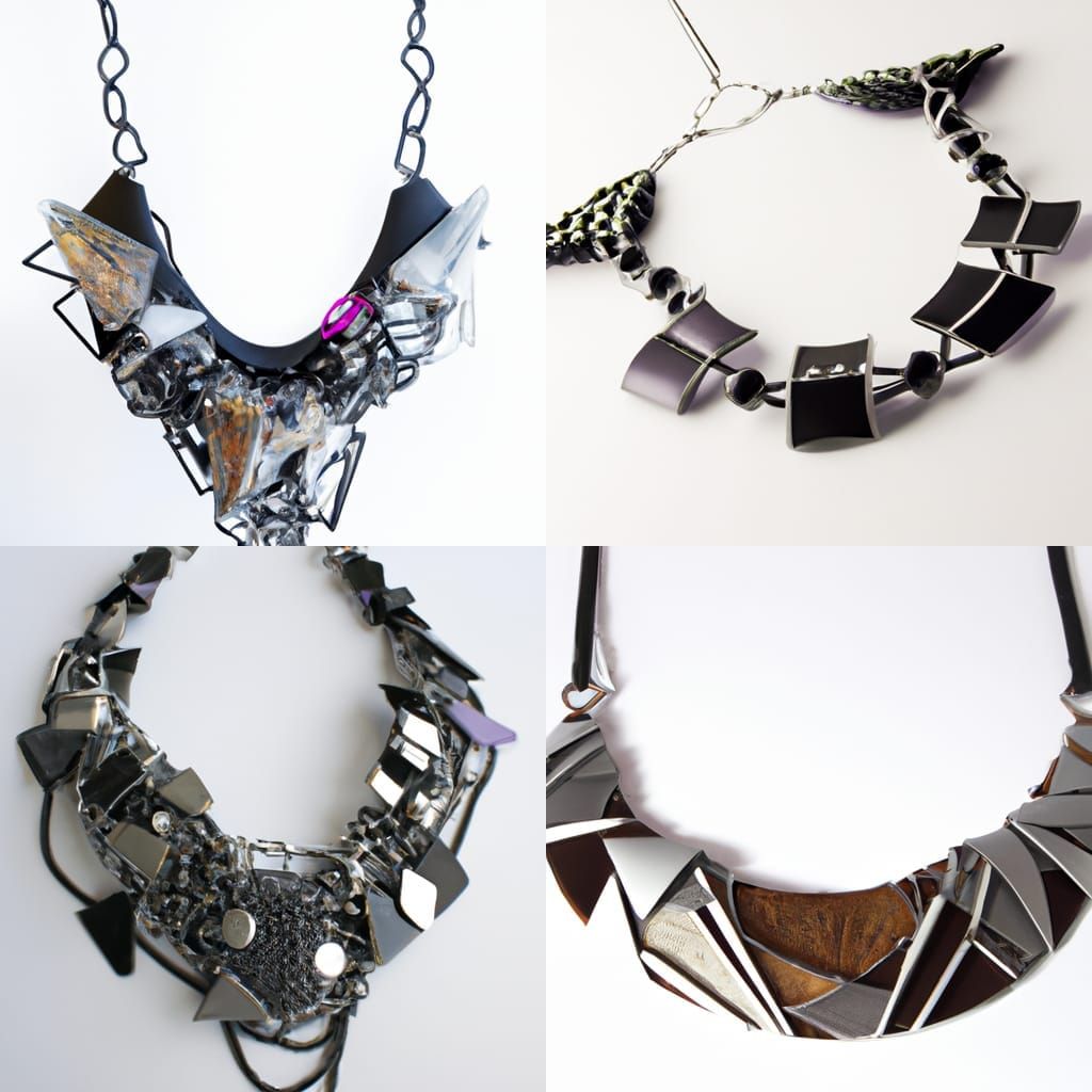Futuristic fashion jewellery necklace - AI Generated Artwork ...