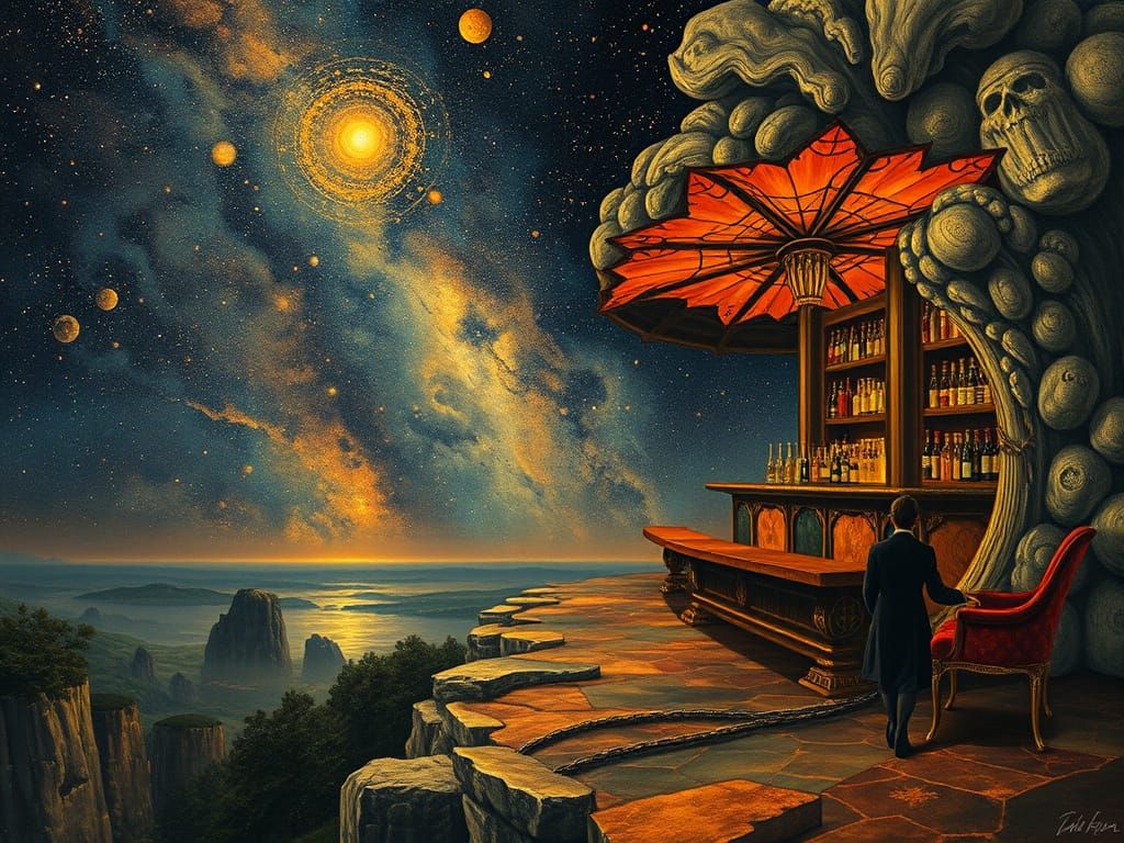 The Bar at the Edge of Reality - Surreal Bar Scene in a Klim...