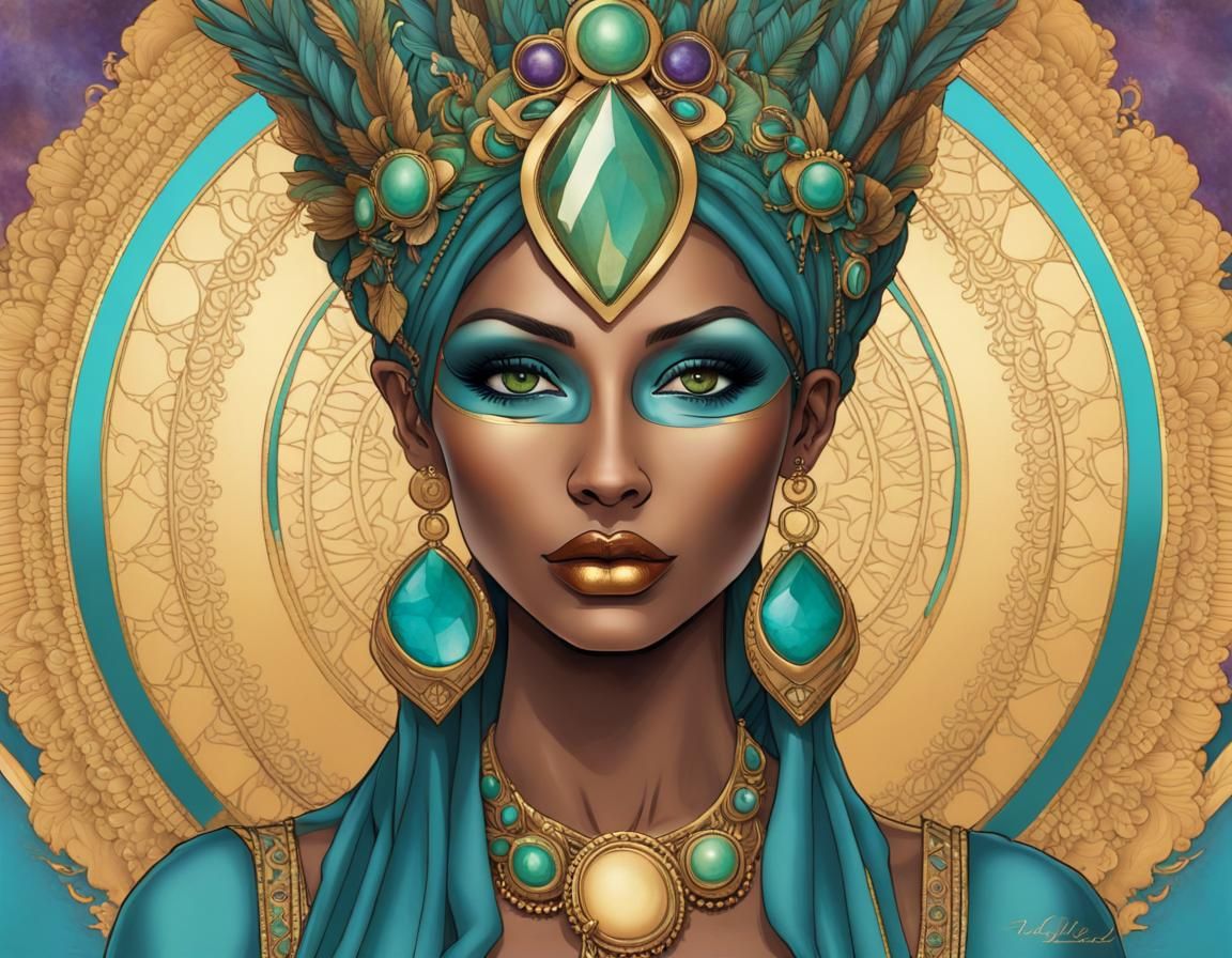 Ethereal Isis Vision Evolved - AI Generated Artwork - NightCafe Creator