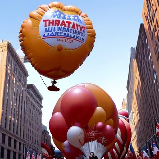 The Macy's Thanksgiving parade but instead of the regular balloons ...