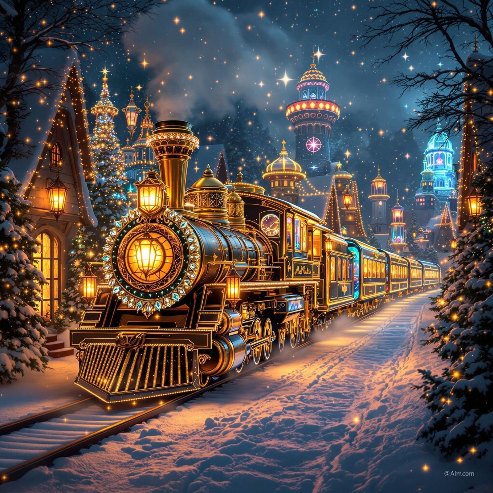 Weihnachtszeit - Magical Train Unfolds Mystical Christmas V...