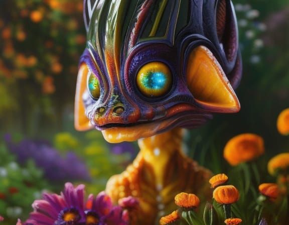 Cute alien - AI Generated Artwork - NightCafe Creator