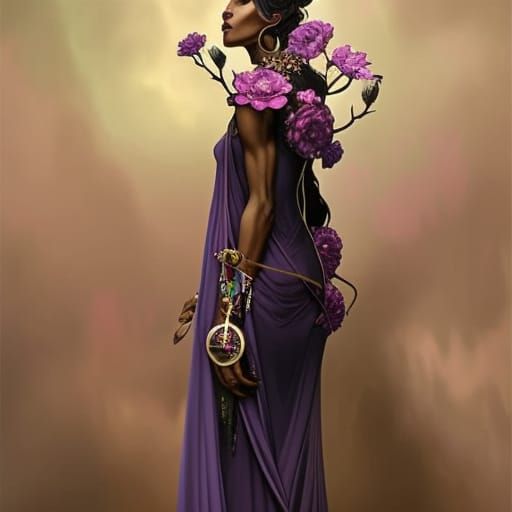 Flower warrior - AI Generated Artwork - NightCafe Creator