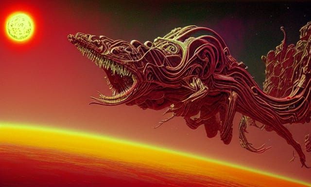 weird space creature - AI Generated Artwork - NightCafe Creator