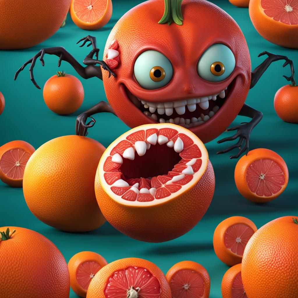 Zombie-Fruit #3 - AI Generated Artwork - NightCafe Creator