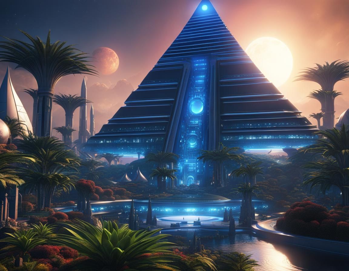 Alien City - AI Generated Artwork - NightCafe Creator