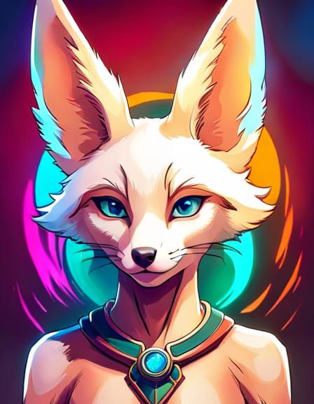 Fennec Fox Lady - AI Generated Artwork - NightCafe Creator