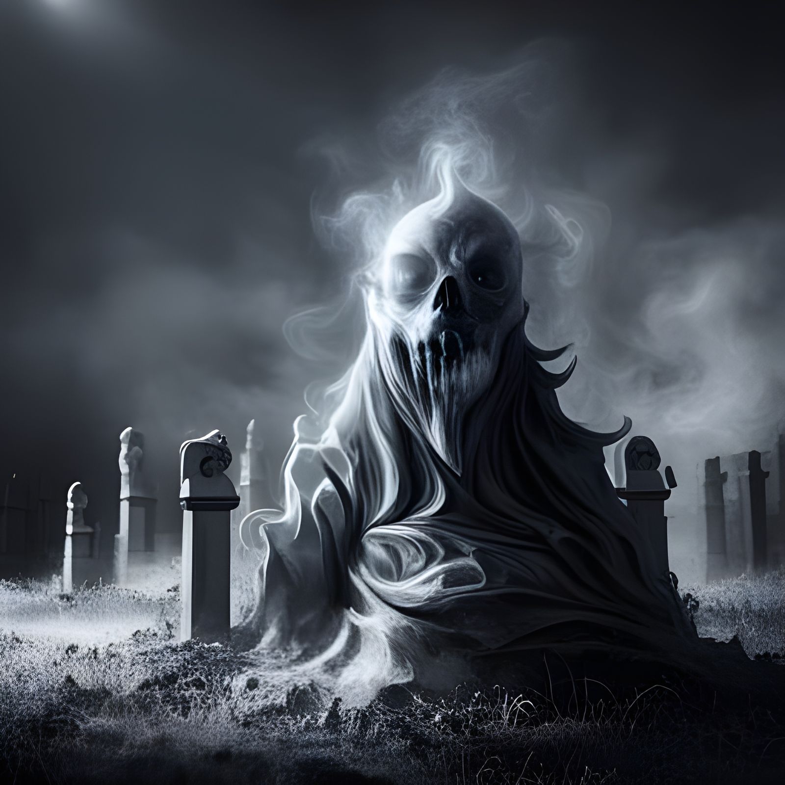 smoke ghost - AI Generated Artwork - NightCafe Creator