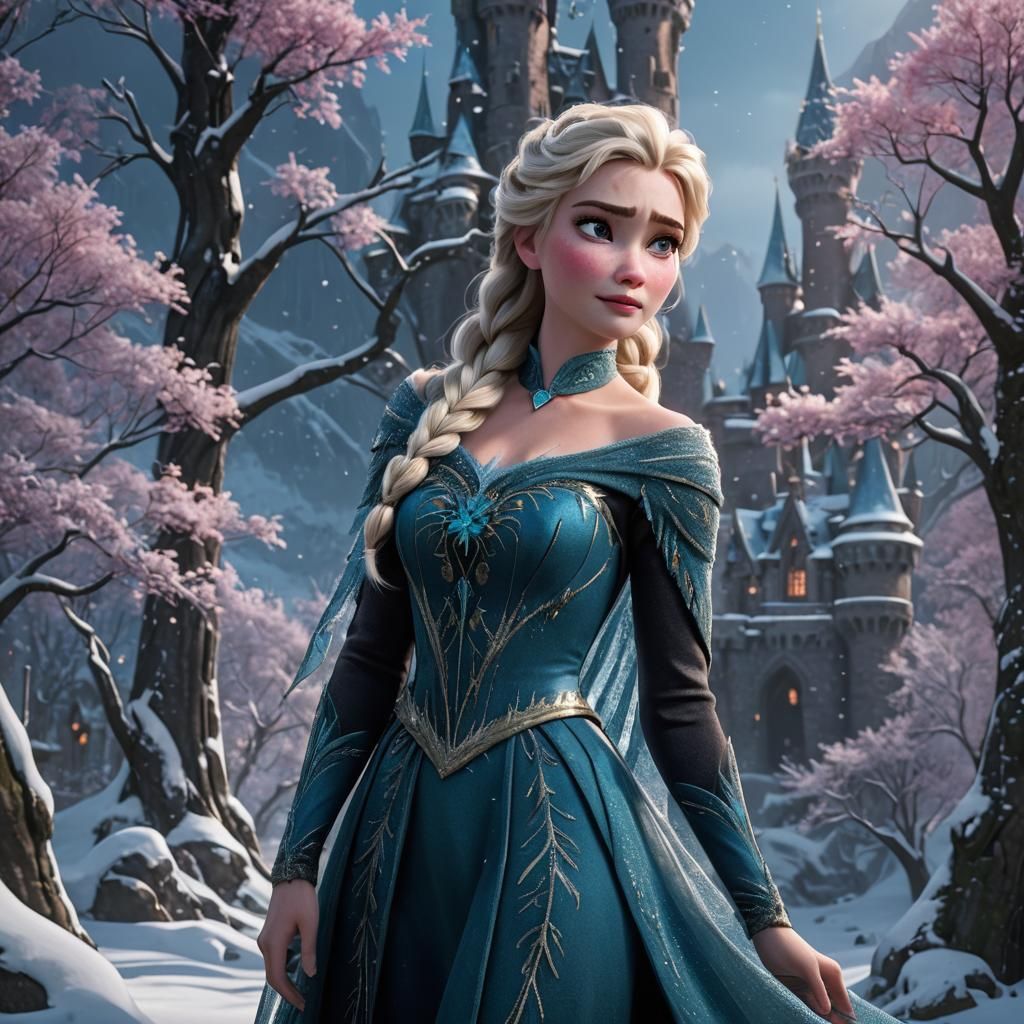 elsa from frozen - AI Generated Artwork - NightCafe Creator