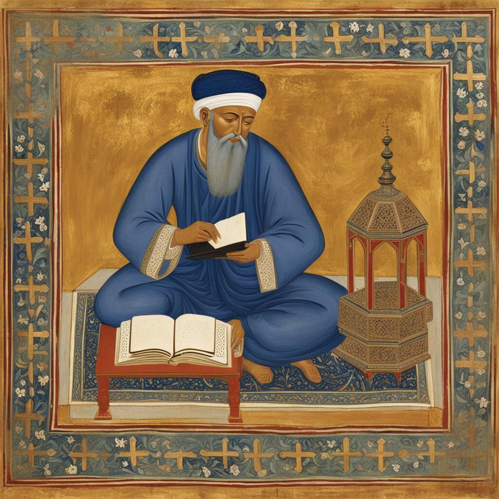 scholar reading and writing in the Islamic Golden Age (8th–14th century ...