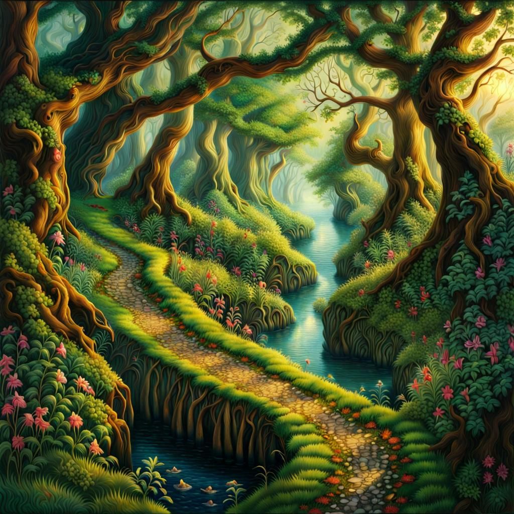 Magical Path - AI Generated Artwork - NightCafe Creator