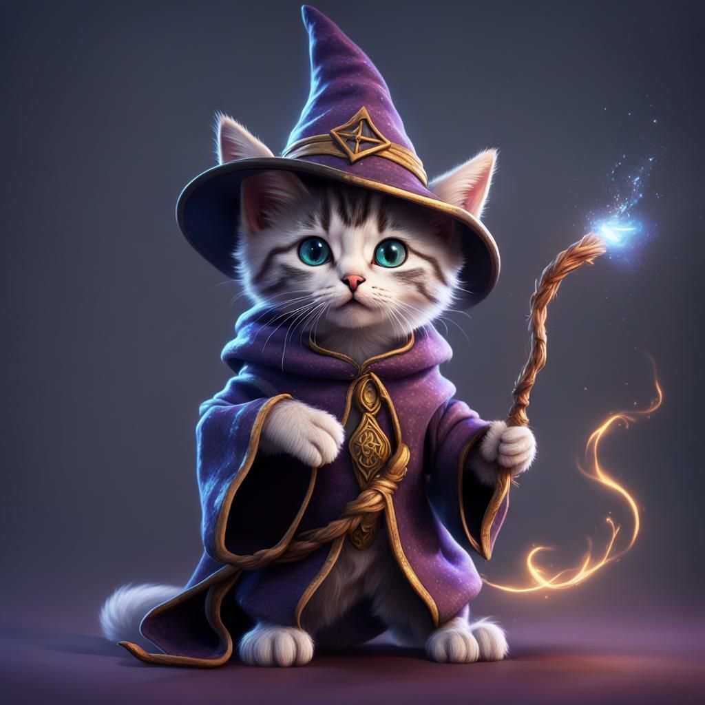 Wizard cat - AI Generated Artwork - NightCafe Creator